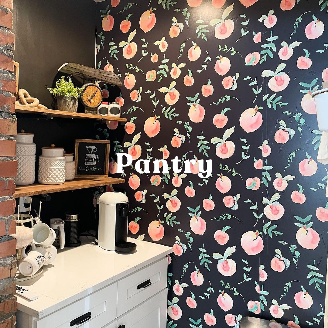 Pantry Wallpaper — Kitchen & Pantry Designs | Wall Blush