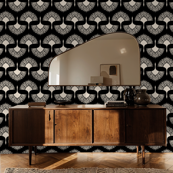 The Alba (Black) Wallpaper