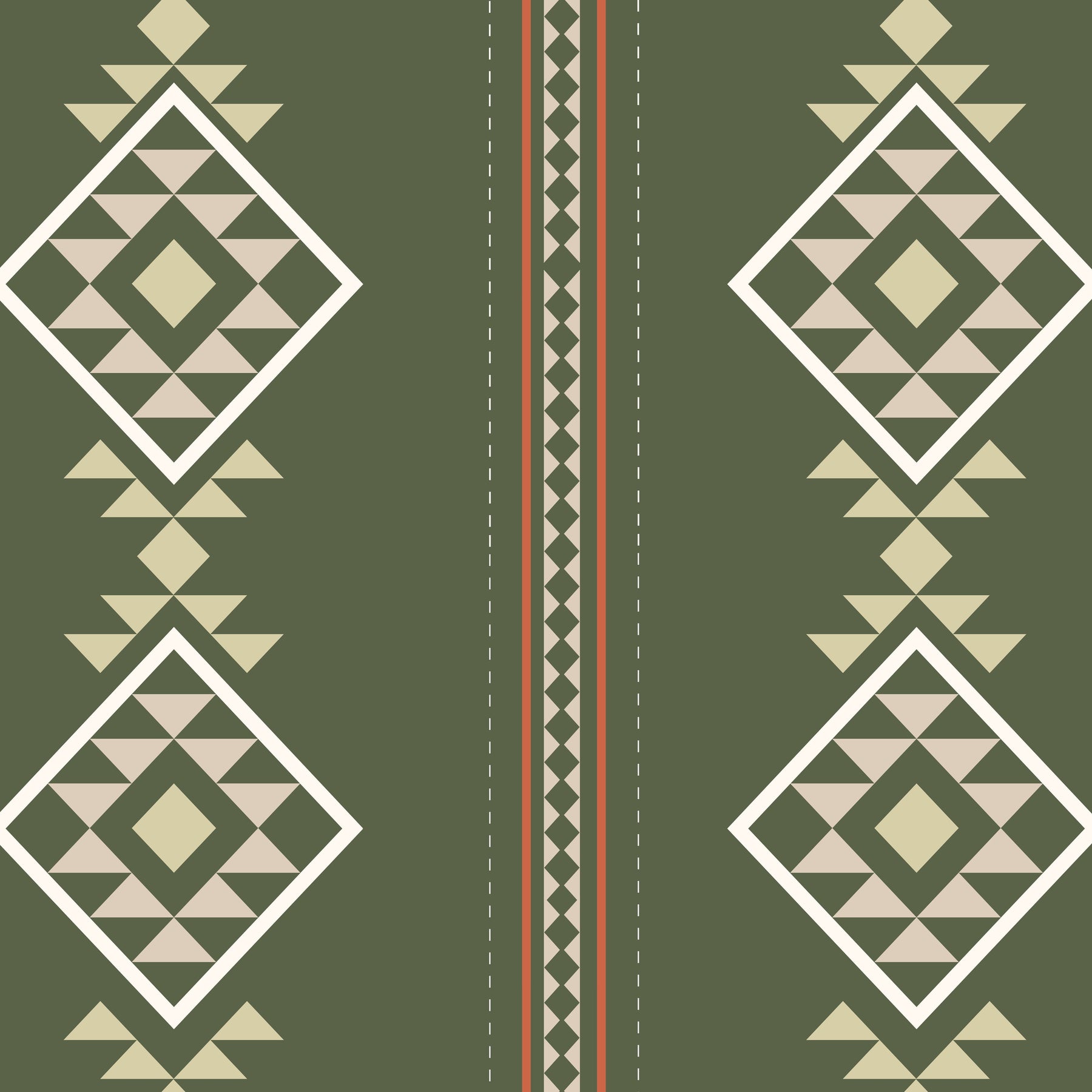 Baize Willow Medium (Green) Wallpaper