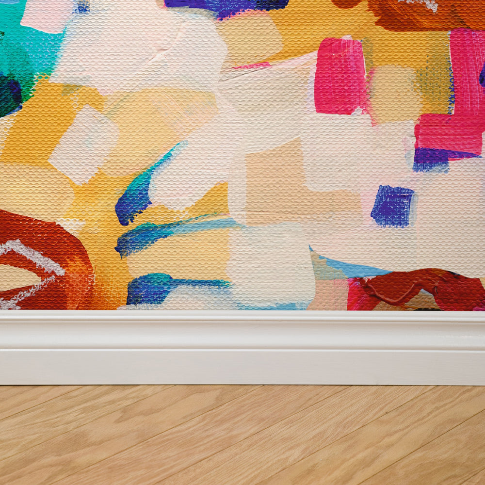 El Sol - Hand Painted Bright Floral Wallpaper