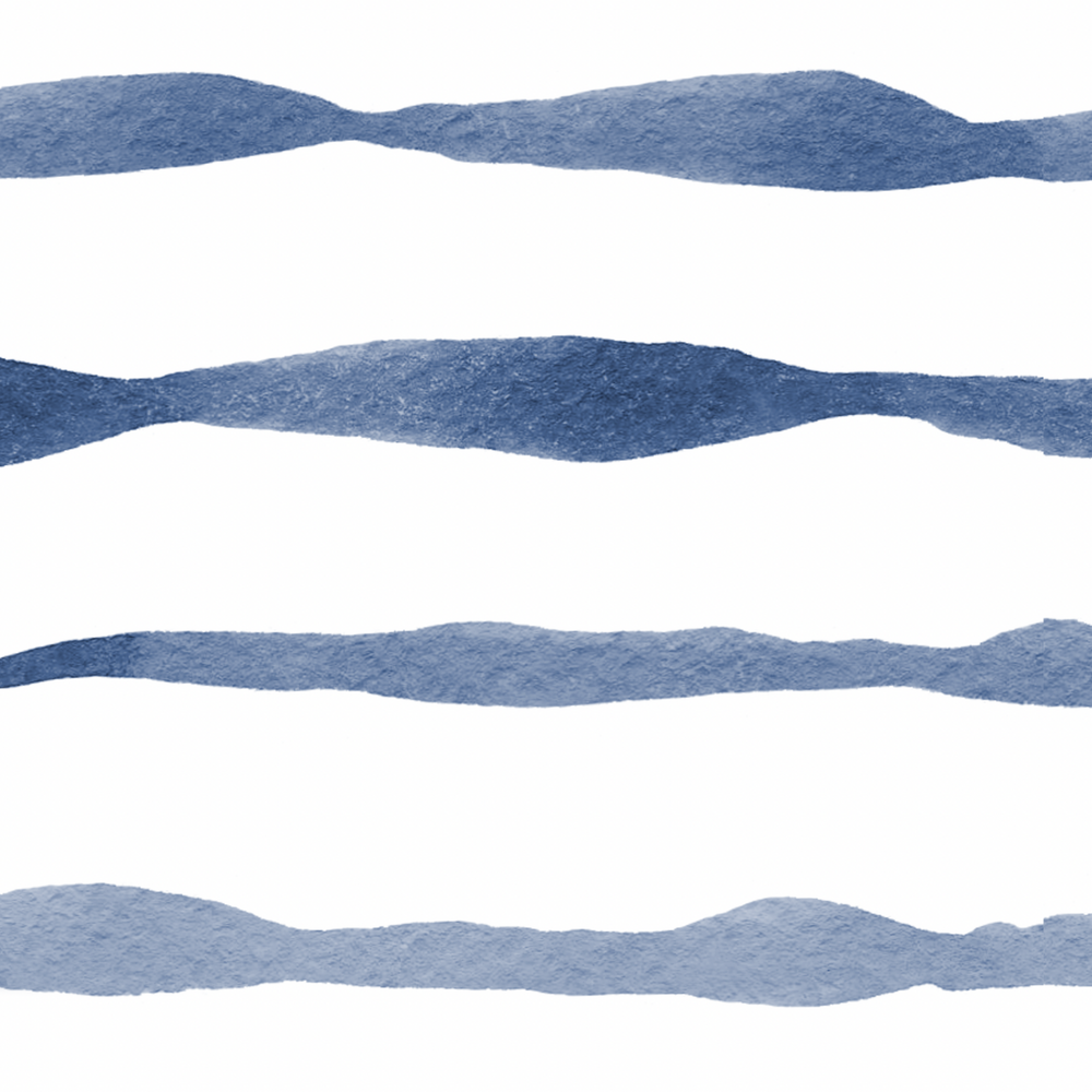 OC Ocean Blue - Horizontal Blue Watercolor Peel and Stick Wallpaper