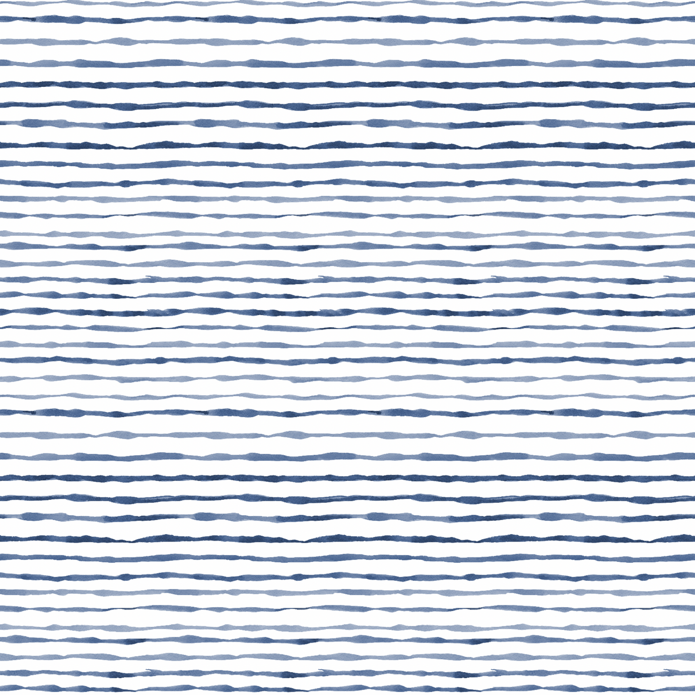 OC Ocean Blue - Horizontal Blue Watercolor Peel and Stick Wallpaper