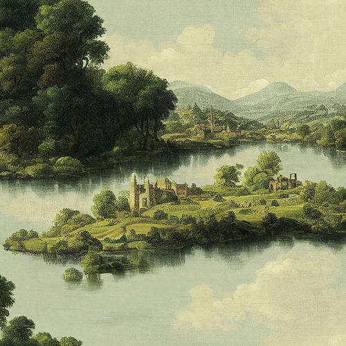 Piedmont - Vintage Painting Wallpaper