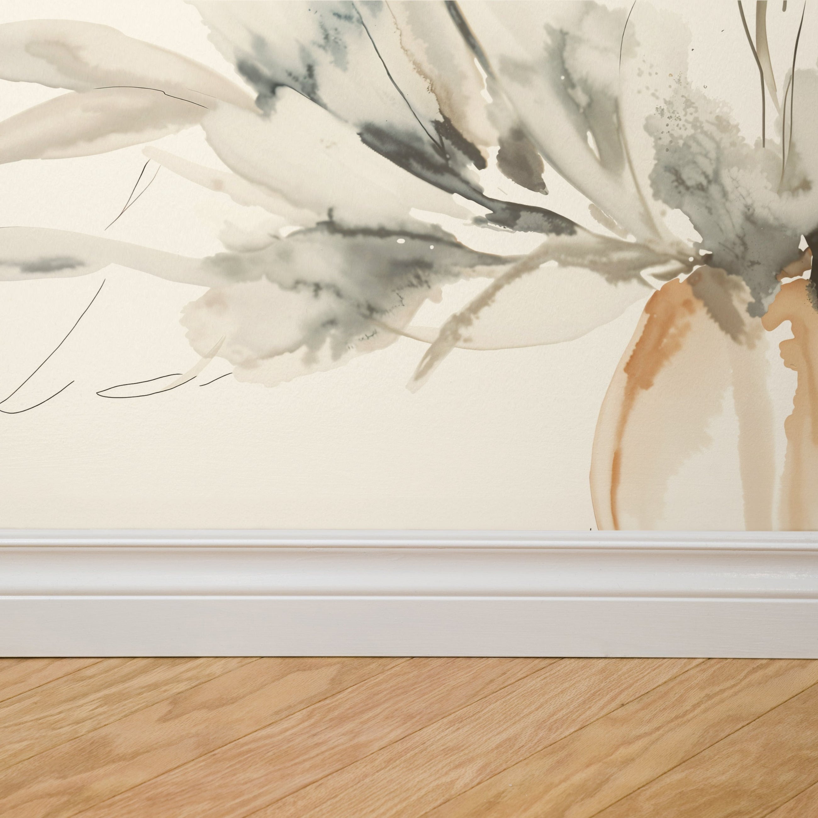 Wildflower Dreams (Cream)- Whimsical Wallpaper