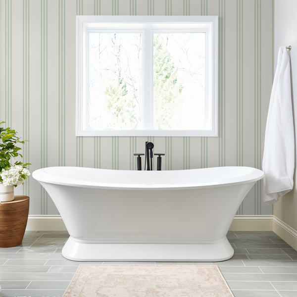 The Andrew Medium (Light Green) Wallpaper - 6 FT H X 19 FT W LUXE P&S