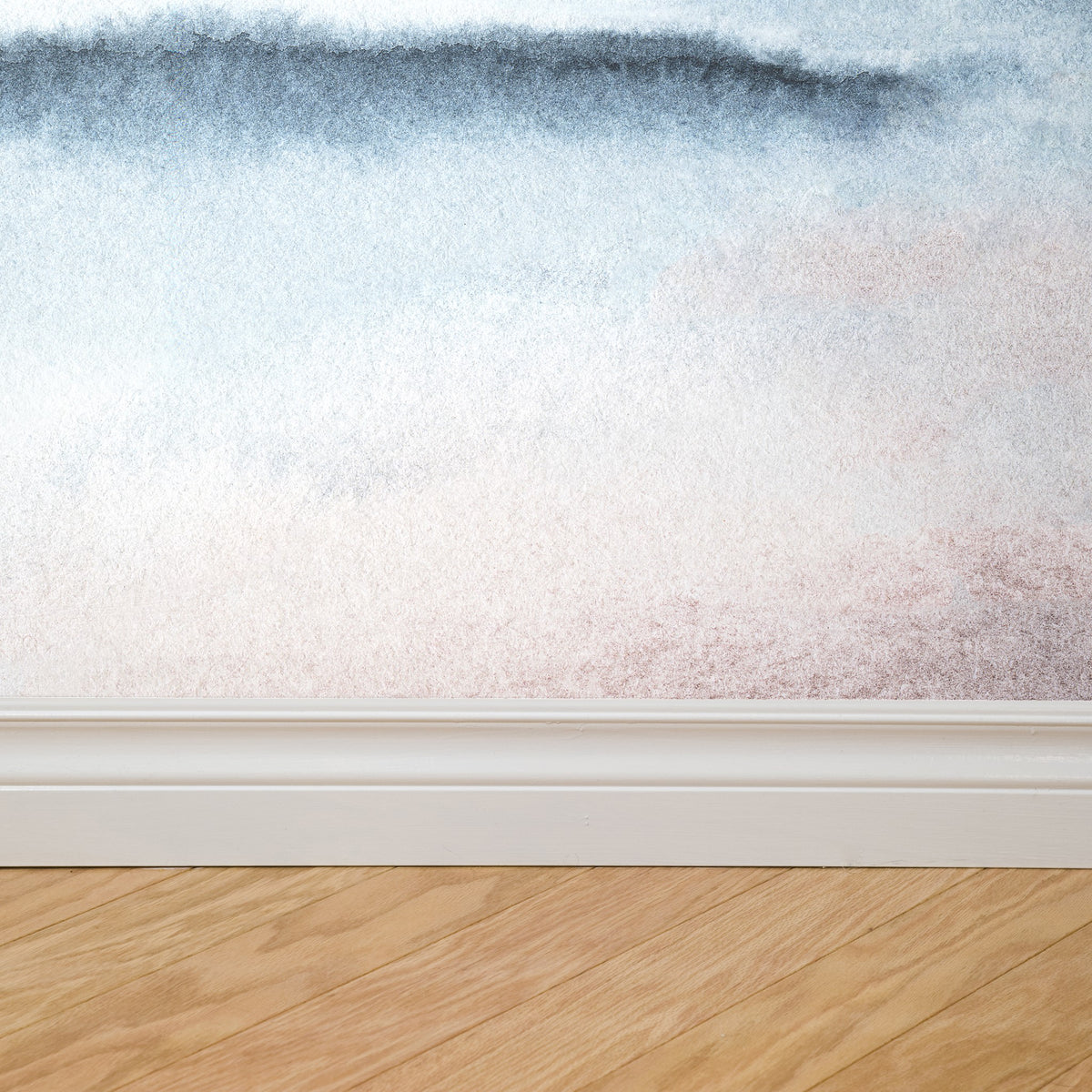 Monterey - Blue and Red Watercolor Infinity Mural Wallpaper
