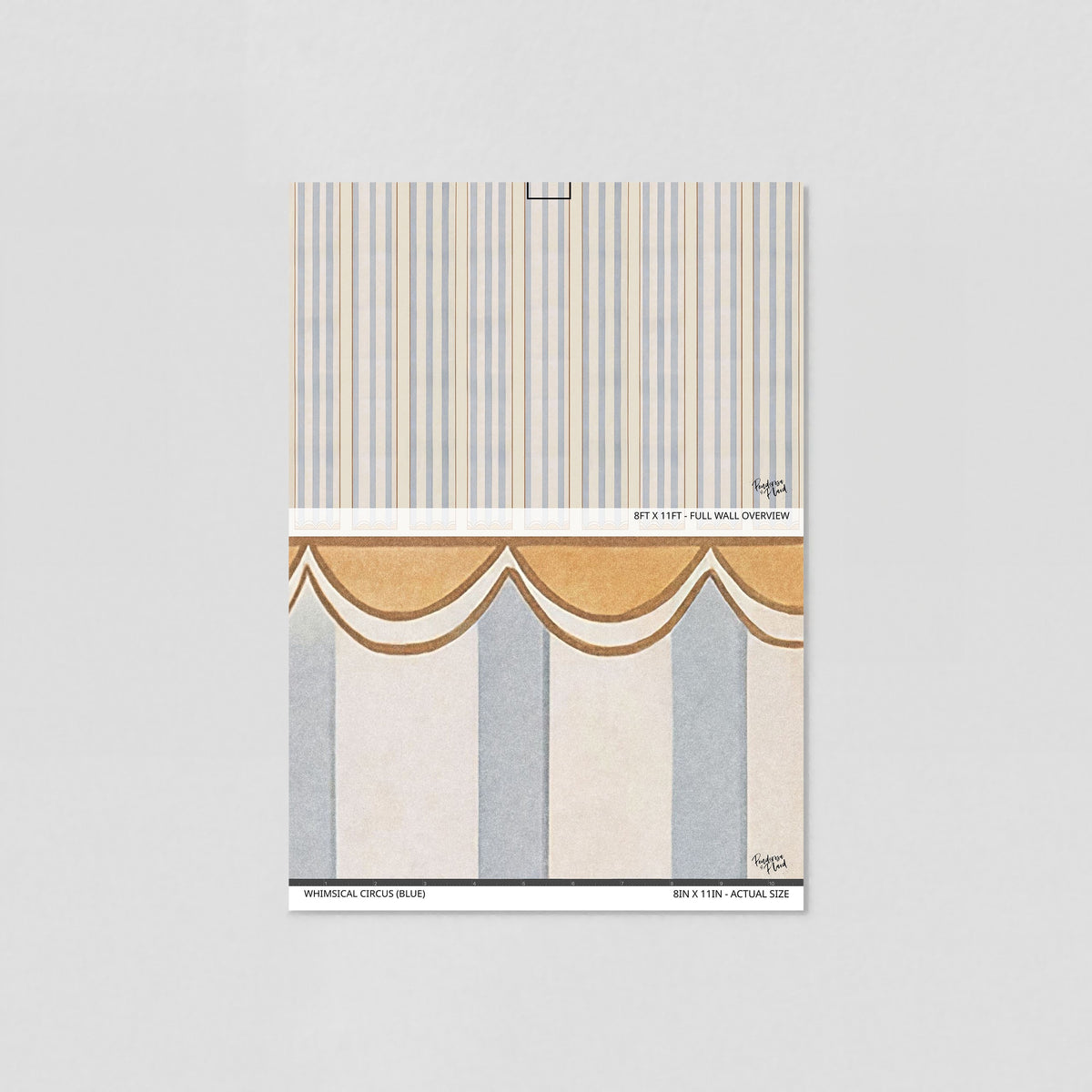 Whimsical Circus (Blue) Wallpaper