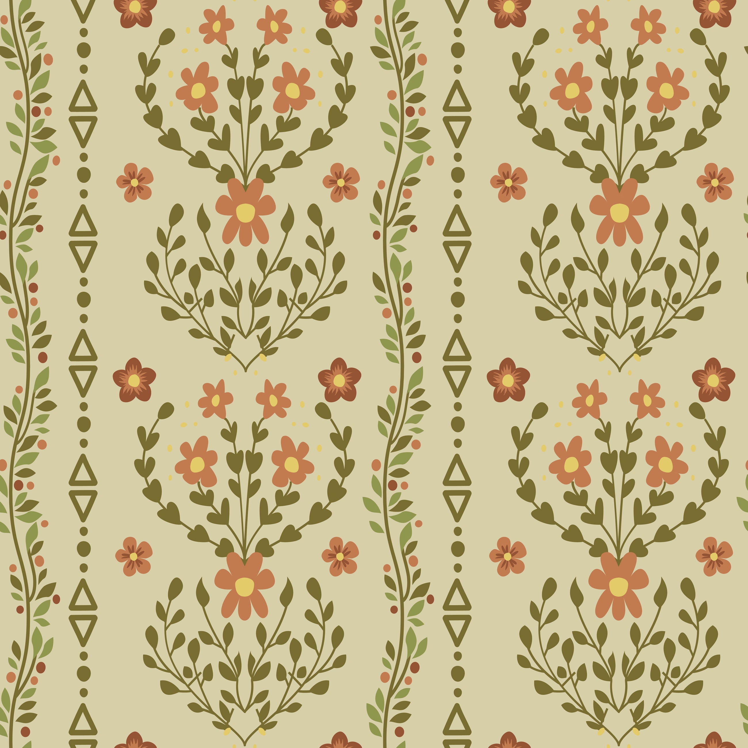 Beacon Meadow (Sage) Wallpaper