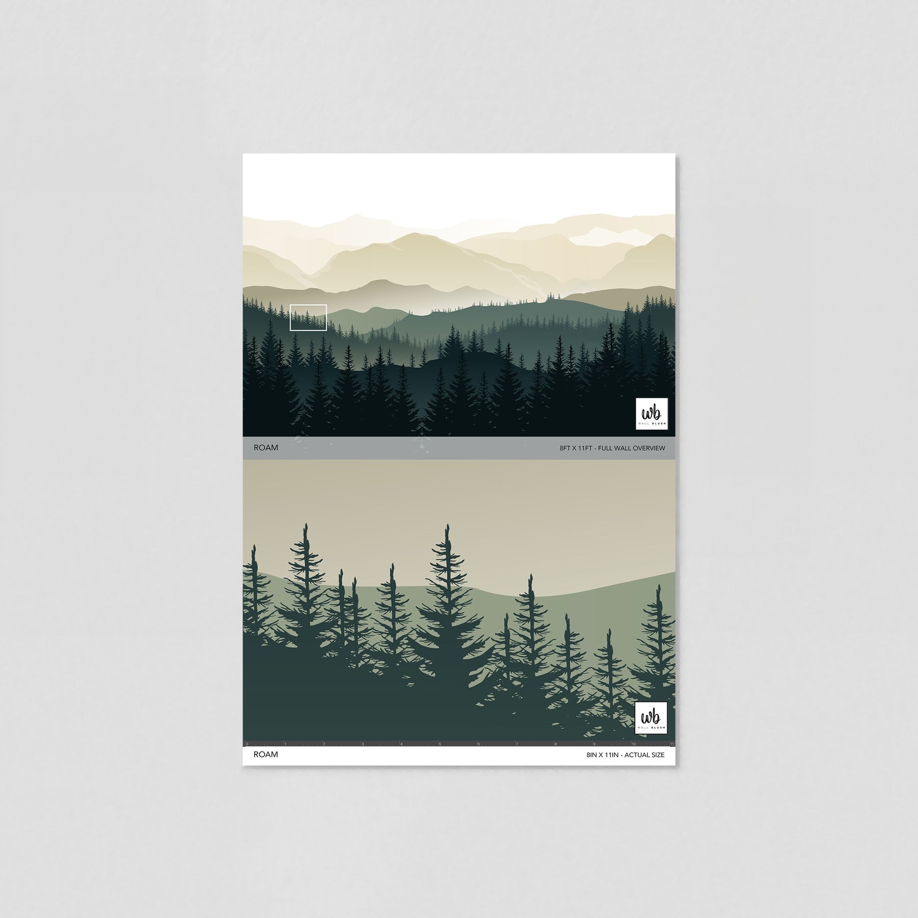 Roam - Landscape Peel and Stick Wallpaper