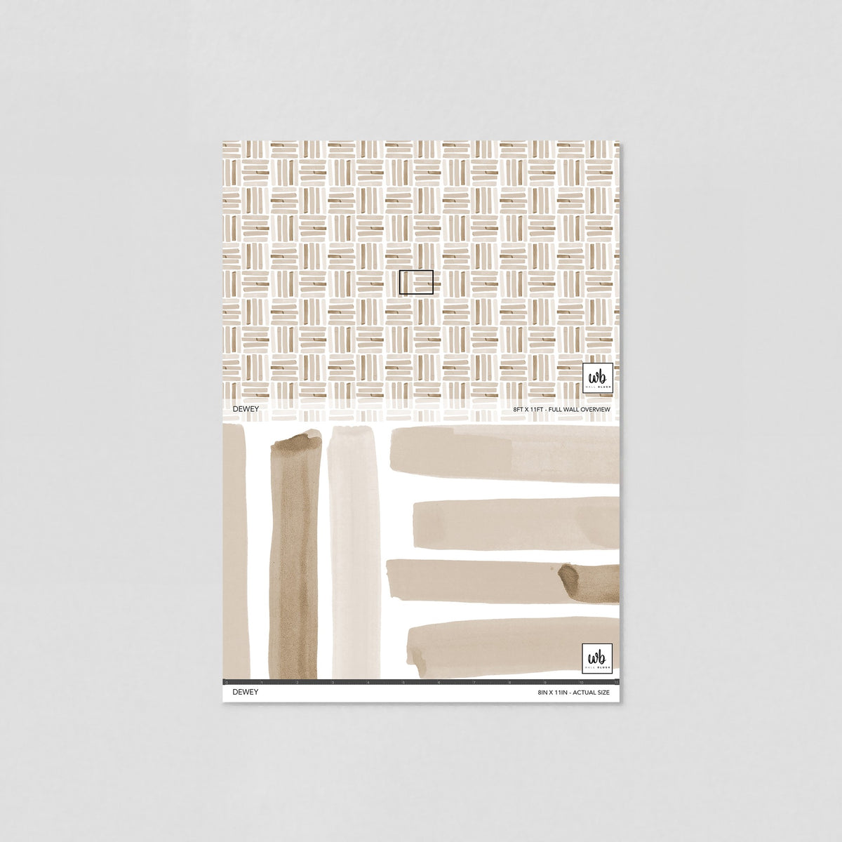 Dewey - Geometric peel and stick wallpaper