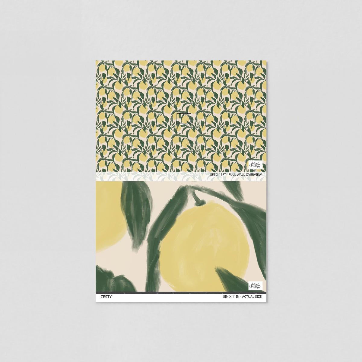 Zesty - Hand-Drawn Lemon Wallpaper