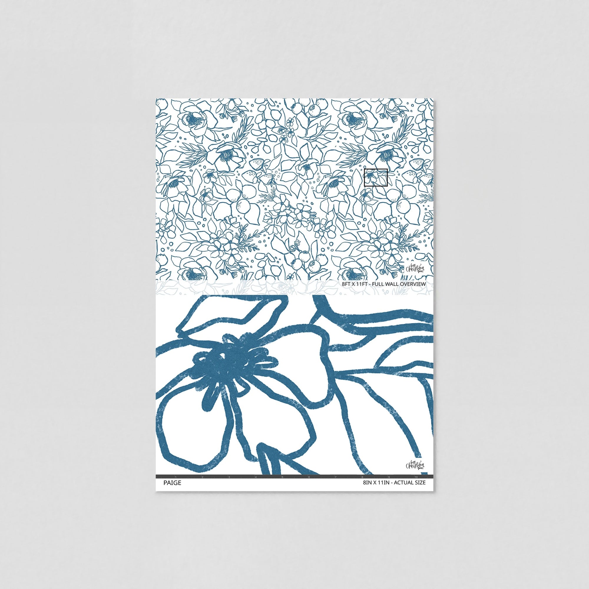 Paige - Hand-Drawn Fruit and Flowers Wallpaper