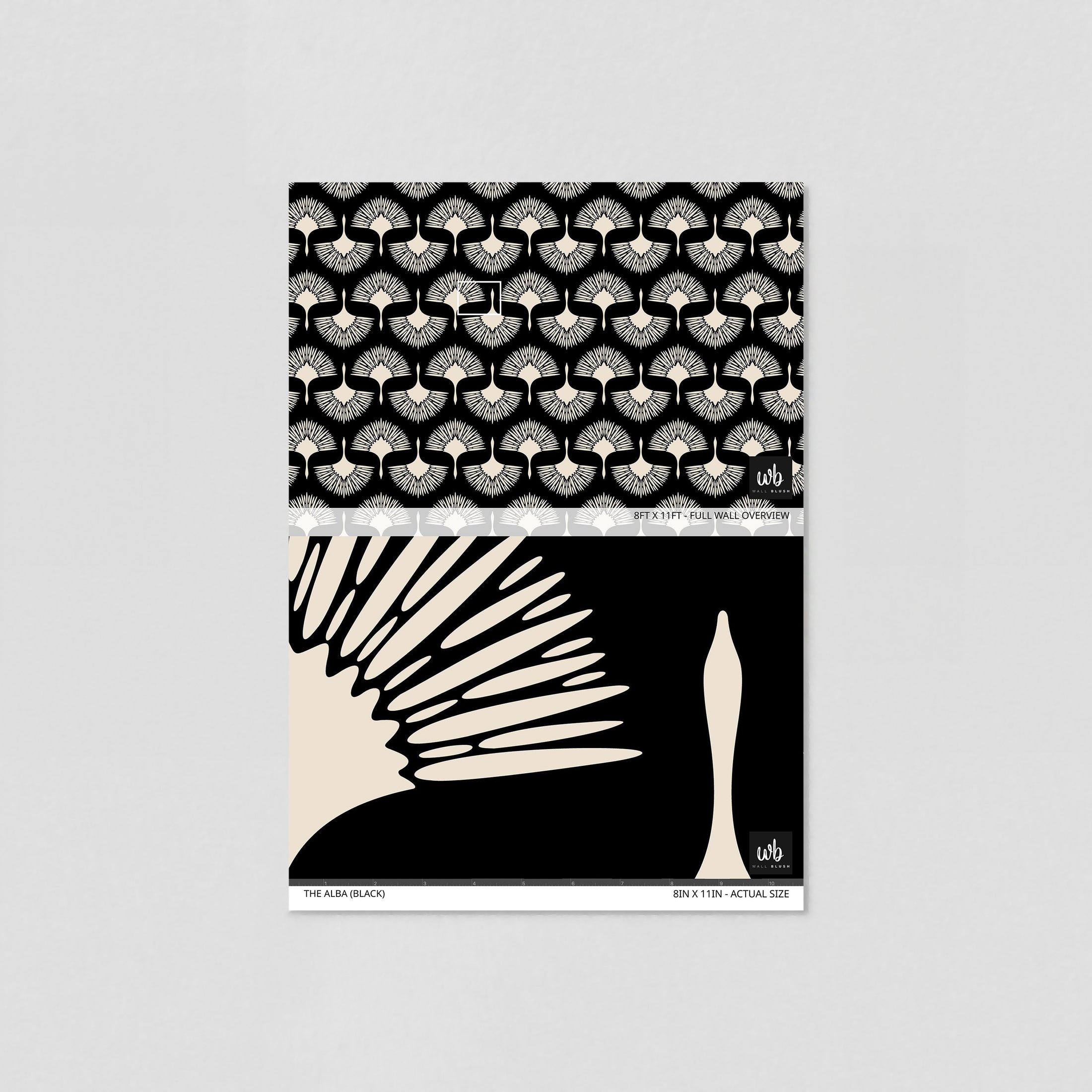 The Alba (Black) Wallpaper