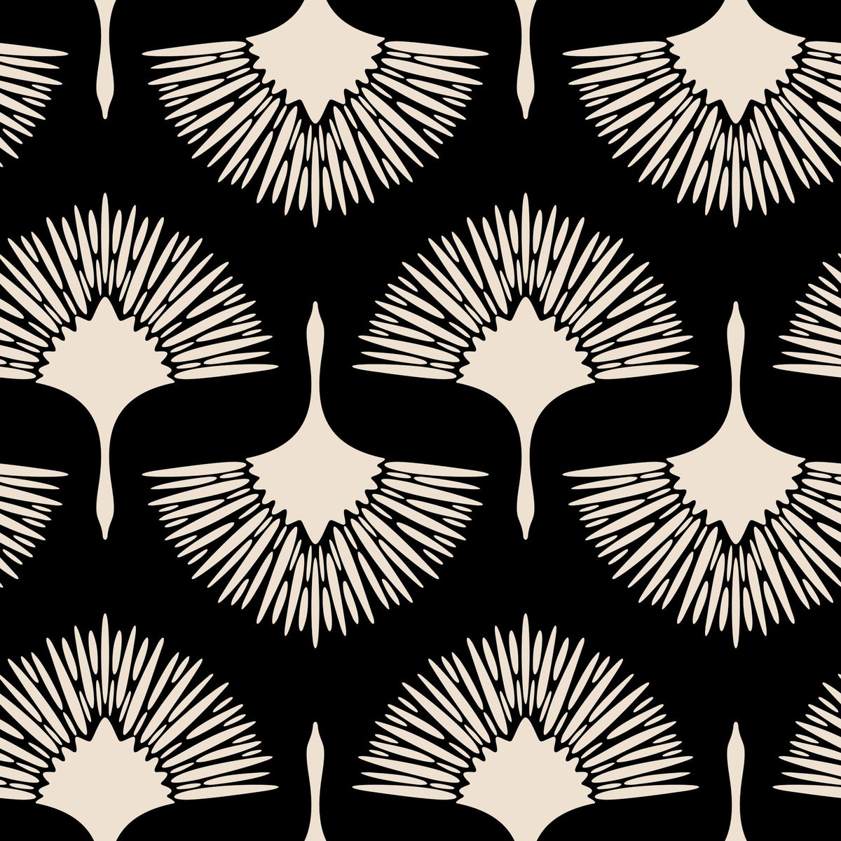 The Alba (Black) Wallpaper