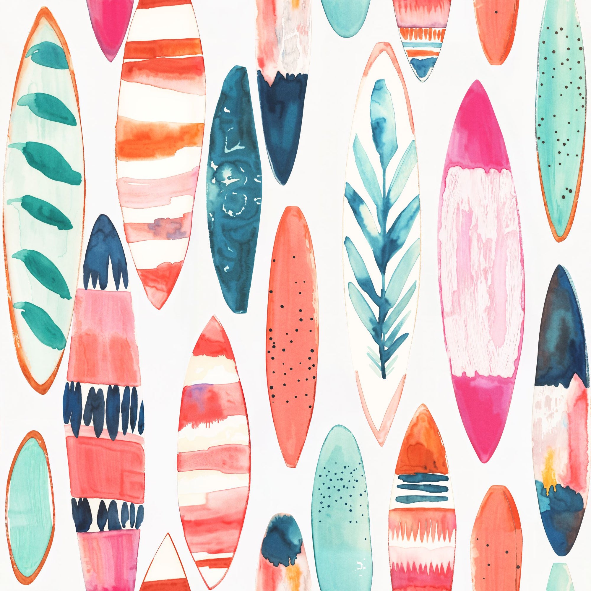 Kauai Quiver - Boho Surfboard Wallpaper
