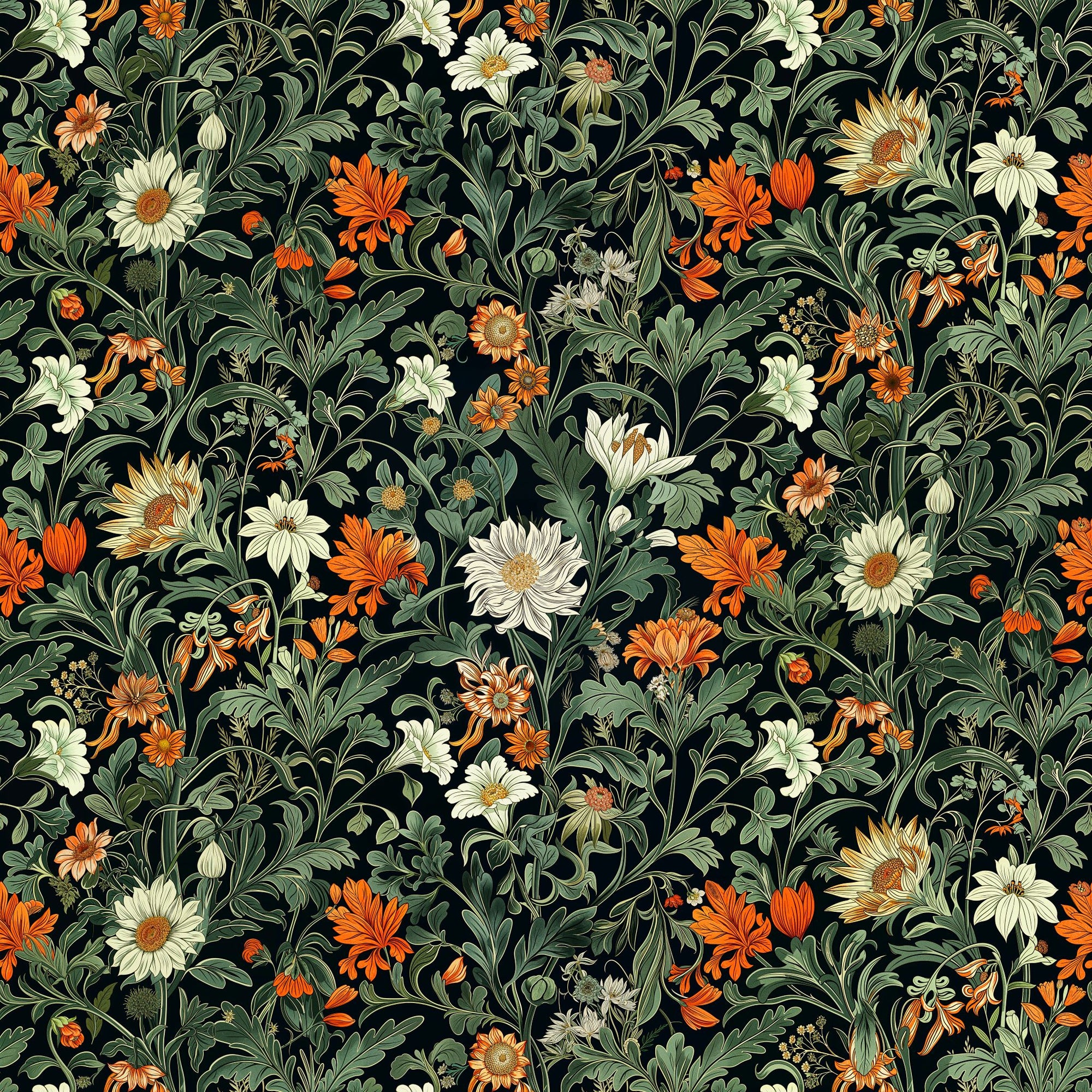 Jasper- Moody Floral Wallpaper