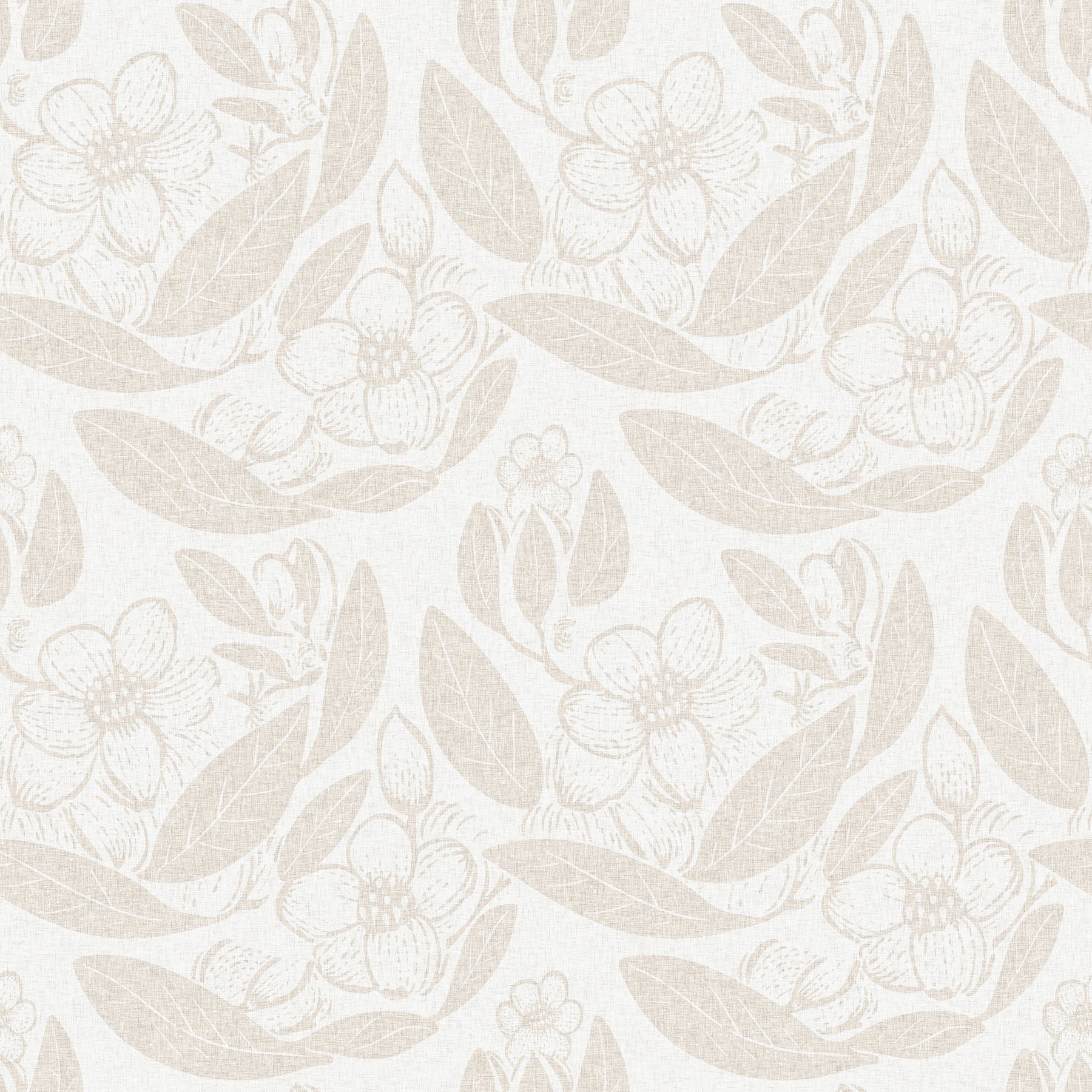Dulcia - Neutral Floral Wallpaper