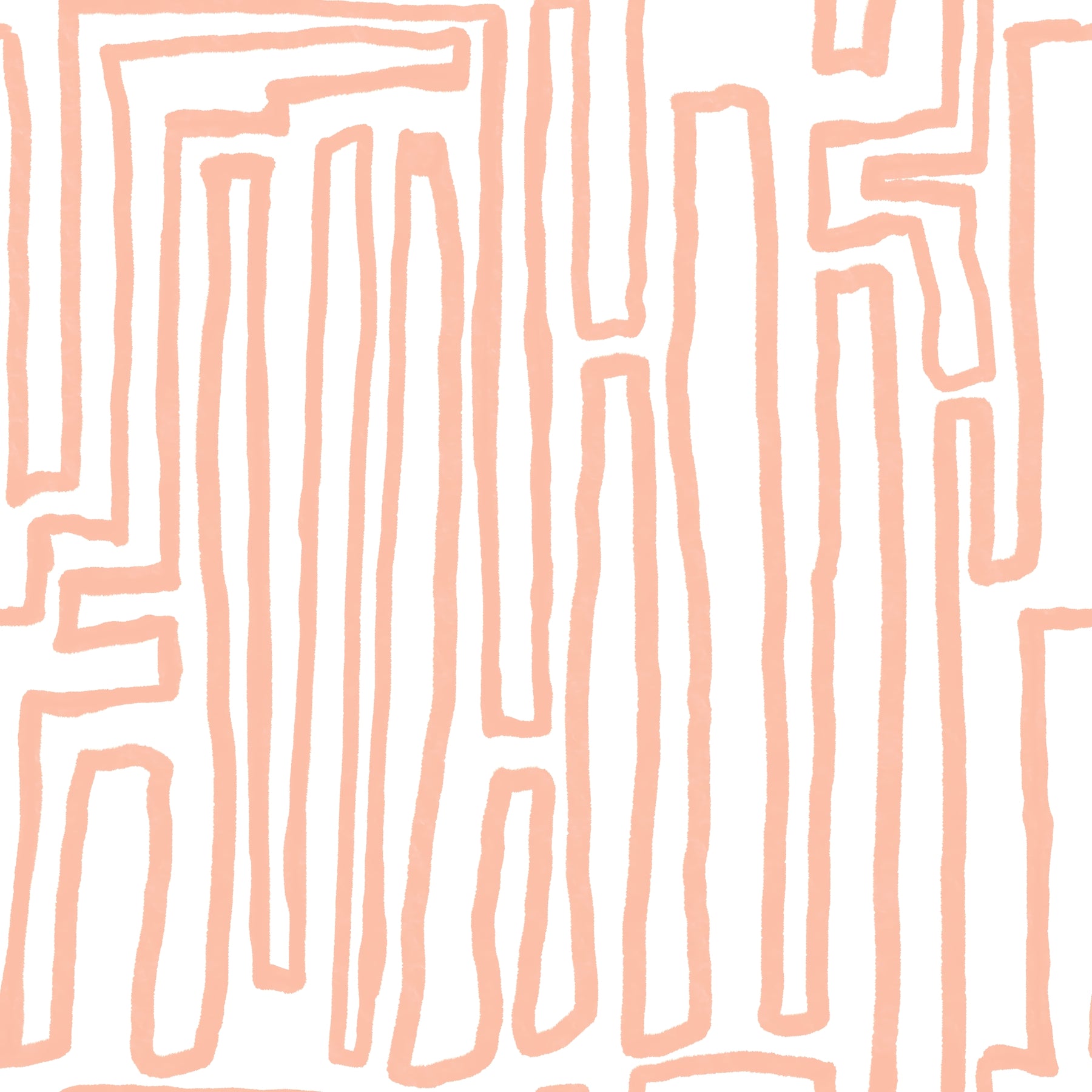 IDK - Peach Geometric Wallpaper