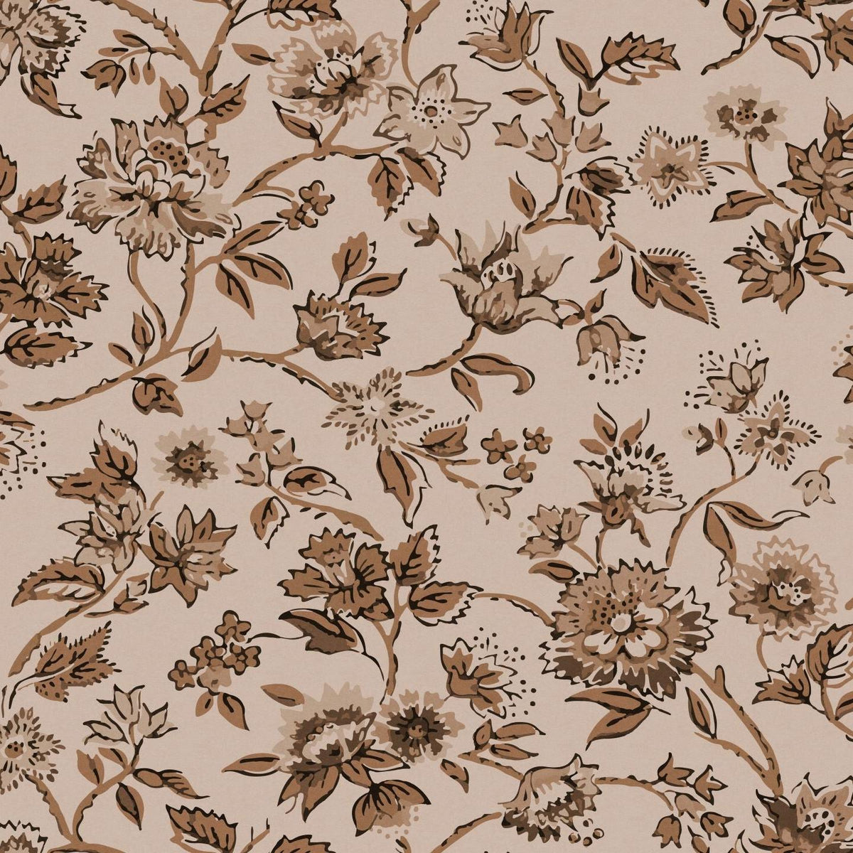 Etta - Vintage Neutral Floral Wallpaper