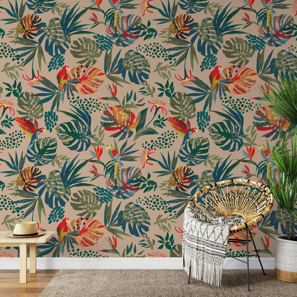Macaw Wallpaper | WALL BLUSH