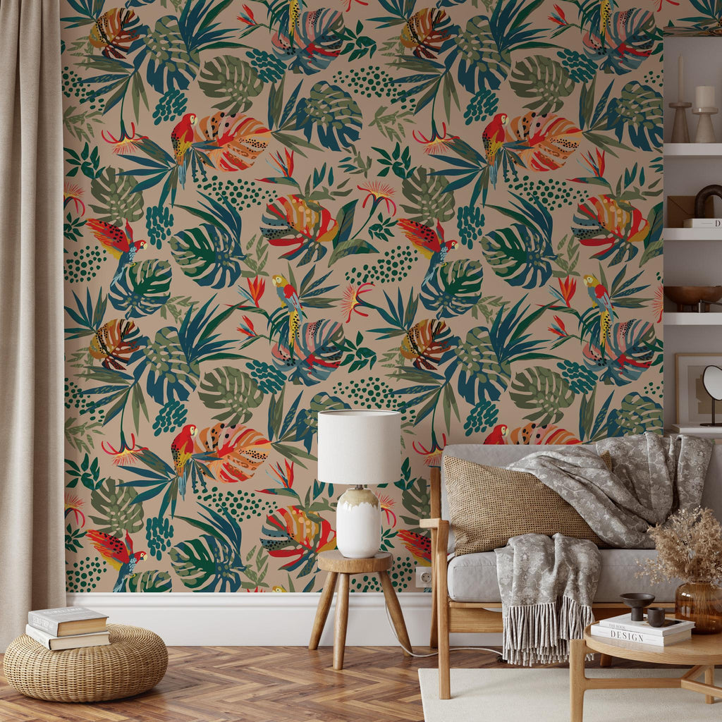 Macaw Wallpaper | WALL BLUSH
