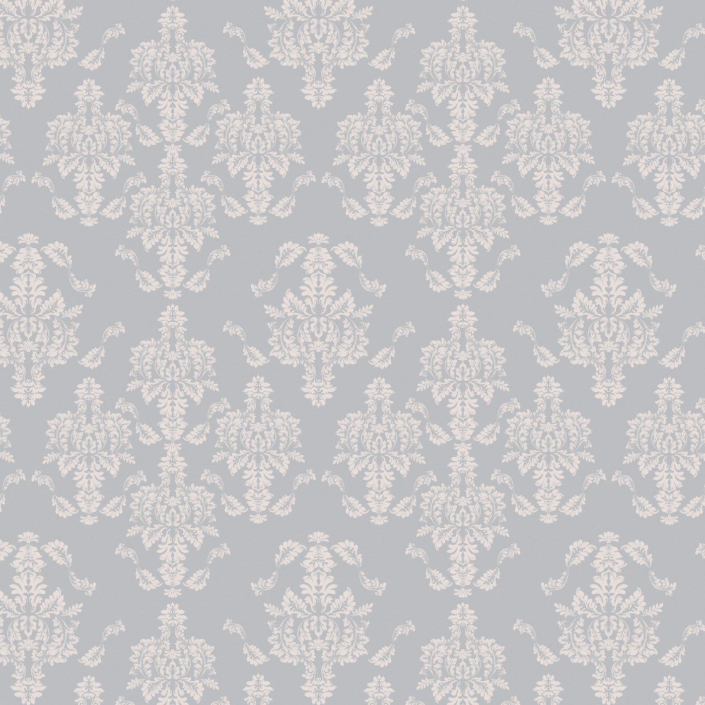 Little Debbie's Damask - Damask Powder Blue Peel and Stick Wallpaper