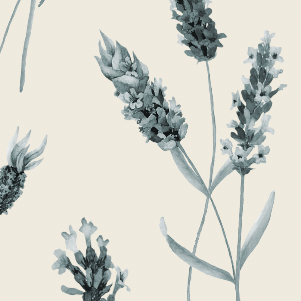 Keeping the Faith - Blue Lavender and Neutral Peel and Stick Wallpaper