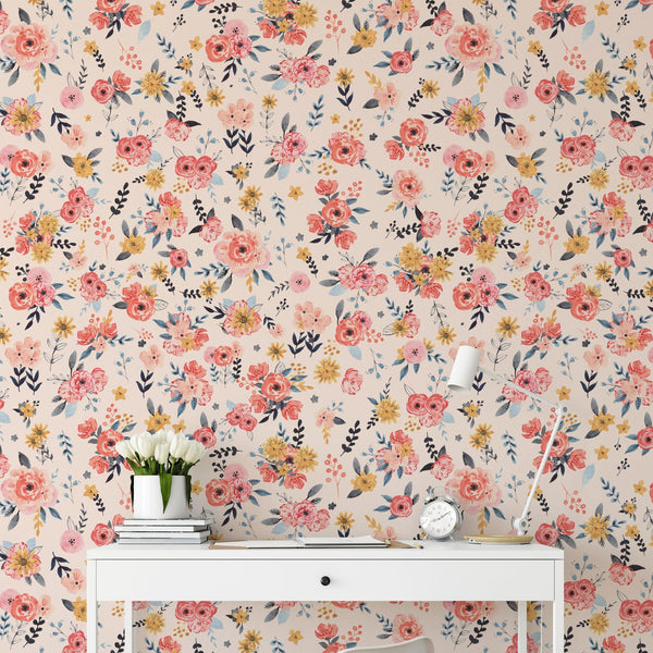 In Bloom (Blush) Wallpaper– WALL BLUSH