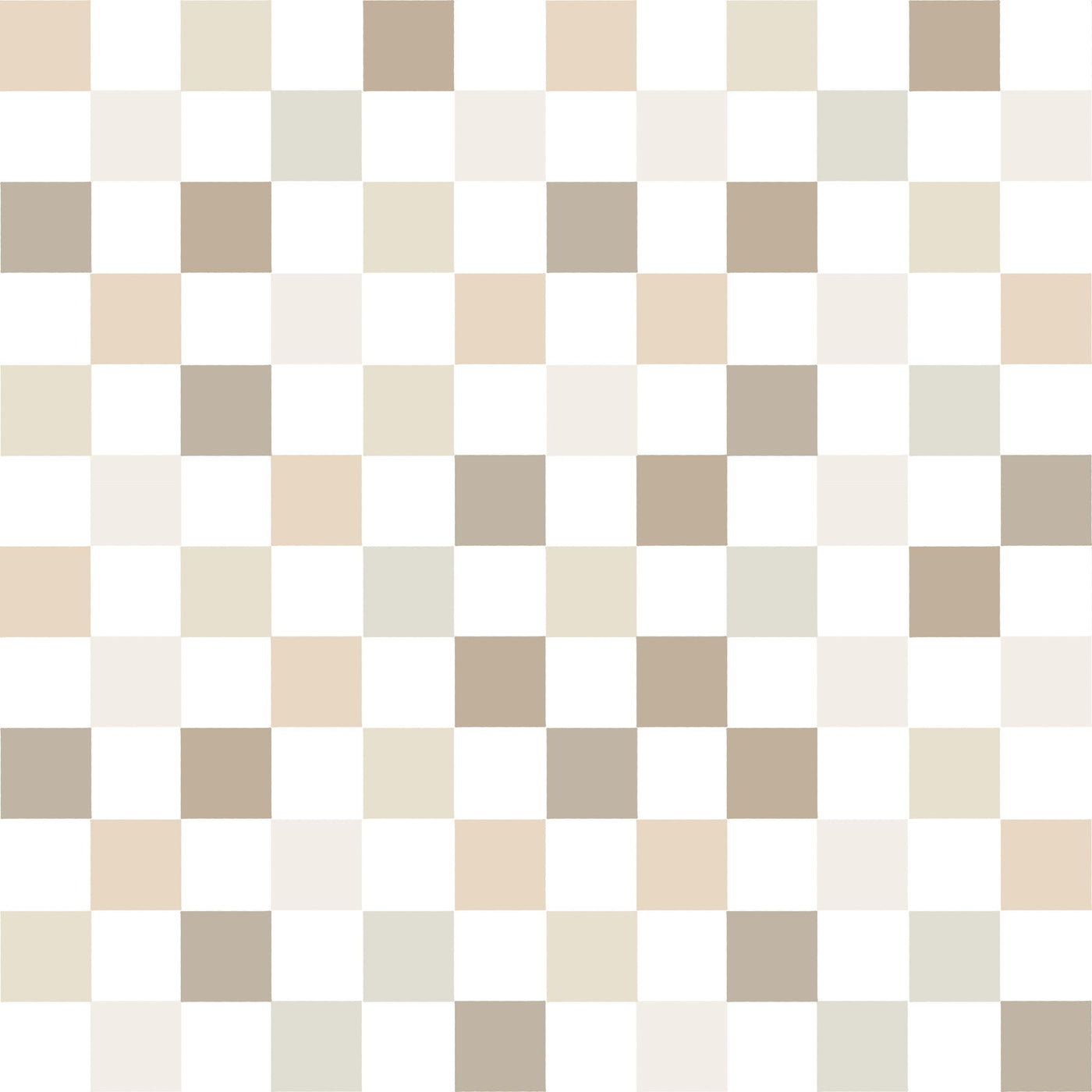 Ollie - Neutral Checkered Peel and Stick Wallpaper