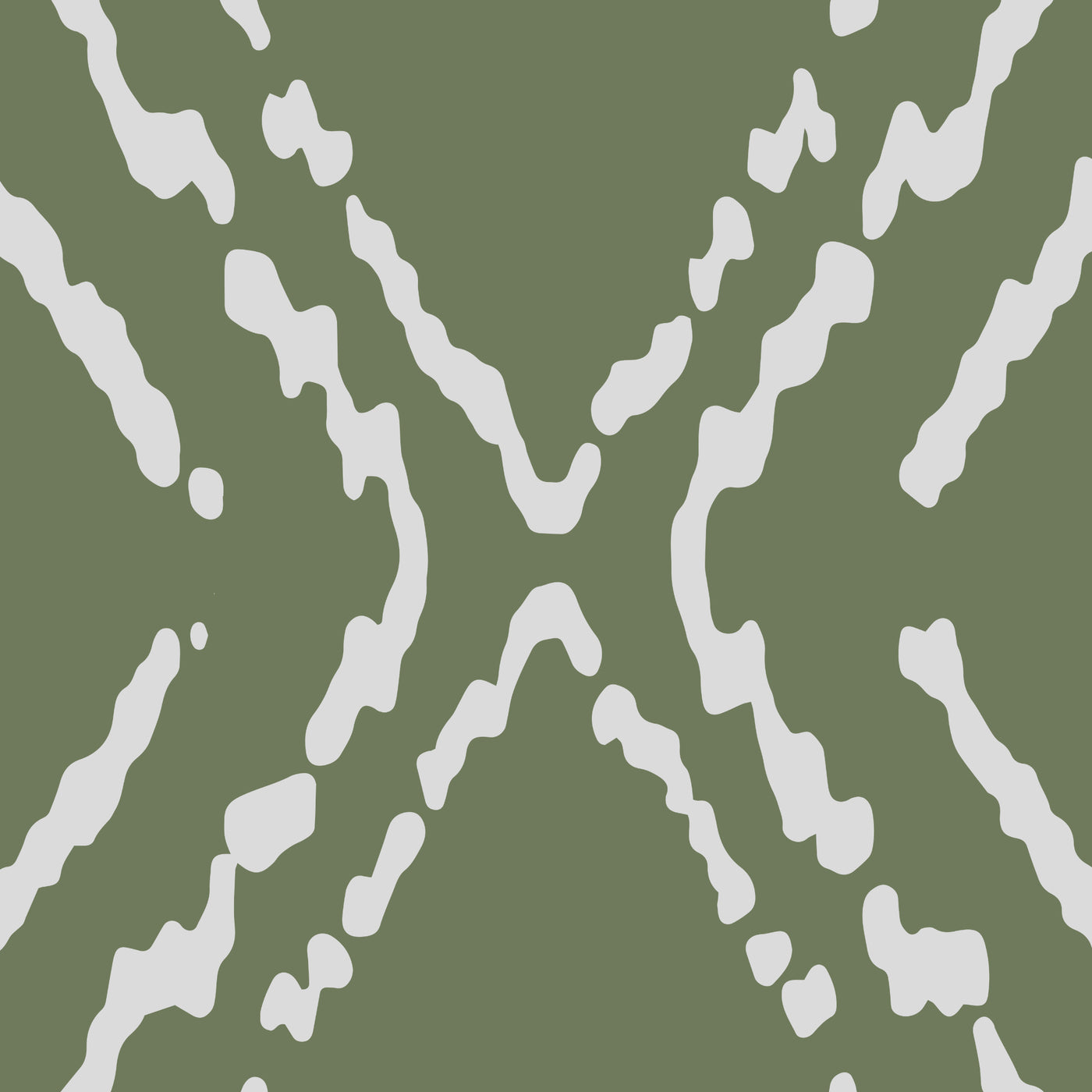 Gemma - Green Art Deco Peel and Stick Wallpaper