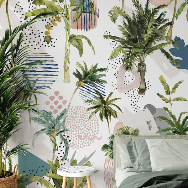 The Clements Crew Line - "Paradise" Palm Beach Abstract Wallpaper– WALL ...
