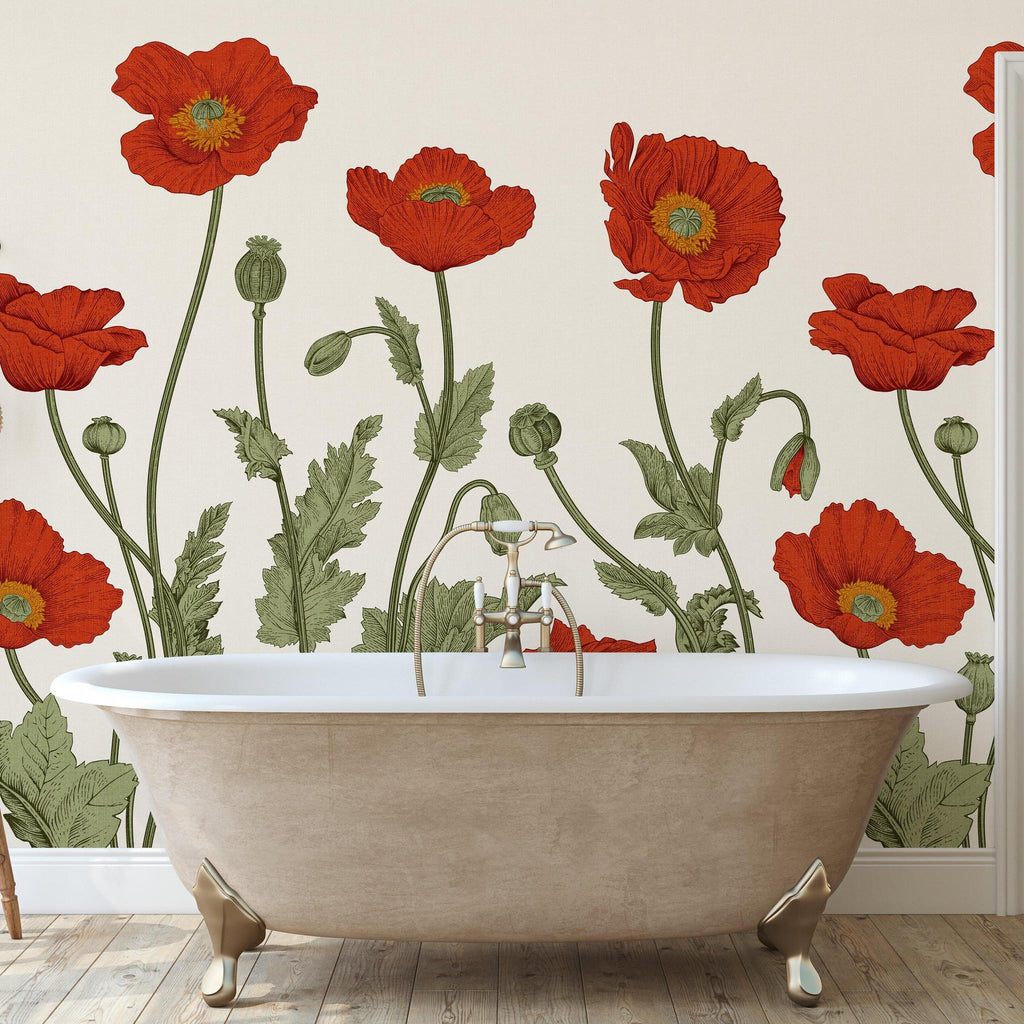 Poppy Lane Wallpaper | WALL BLUSH