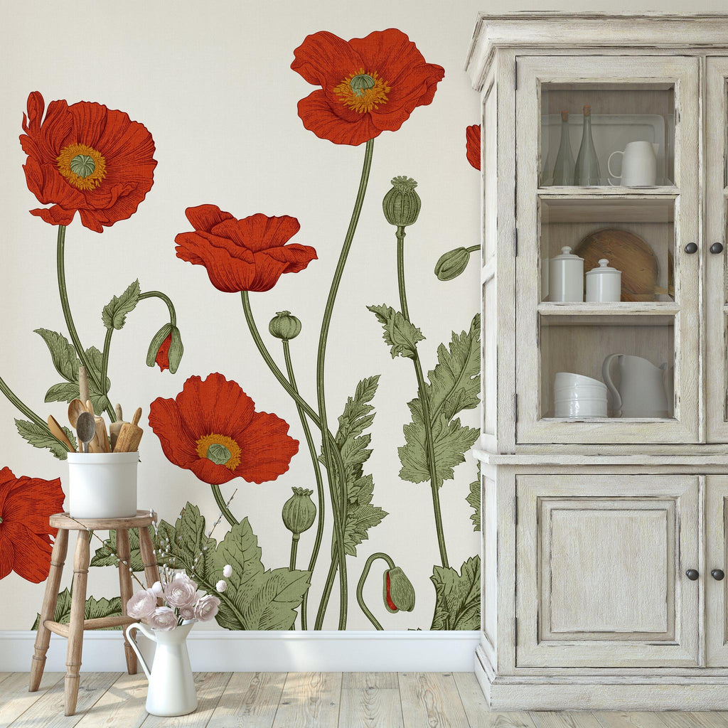 Poppy Lane Wallpaper | WALL BLUSH