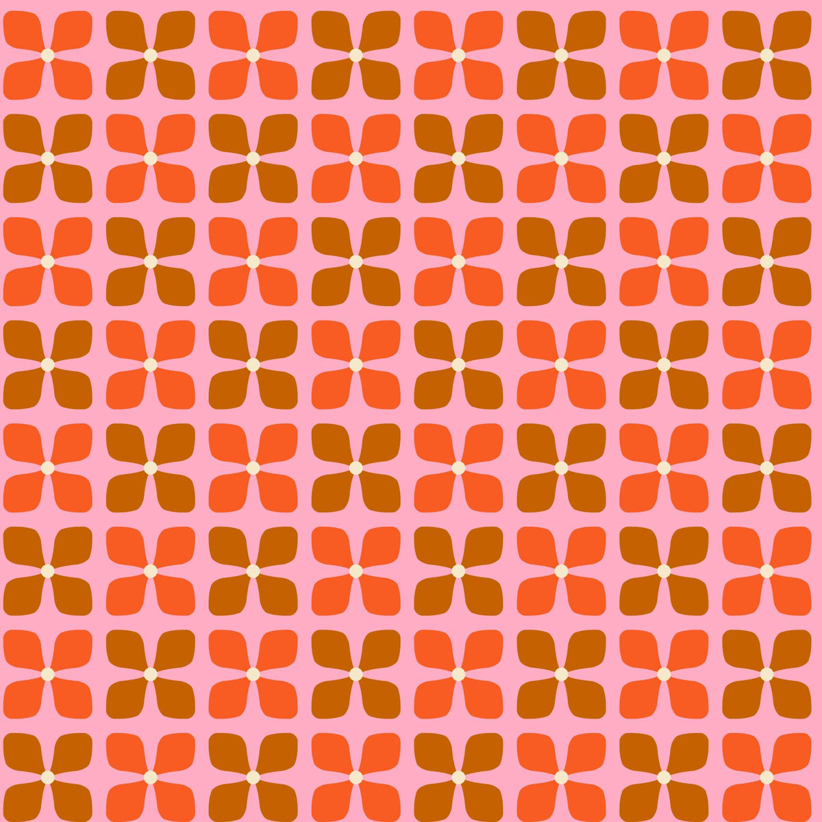 Jackie - Retro Floral Wallpaper