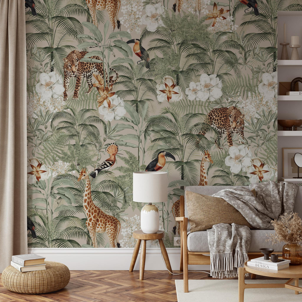 Tanzania (Tan) Wallpaper | WALL BLUSH