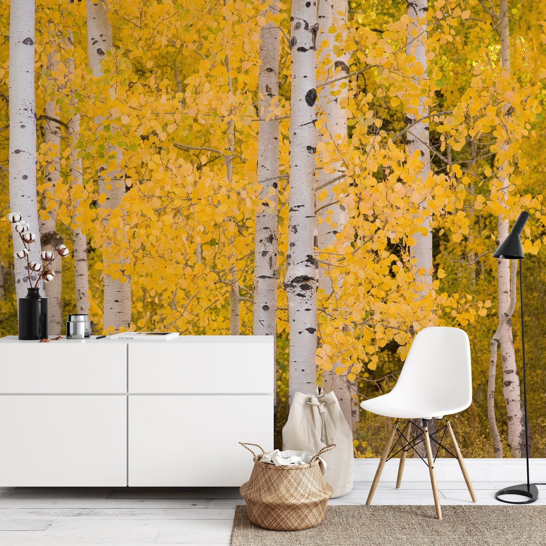 Aspen - Yellow Aspen Trees Wallpaper